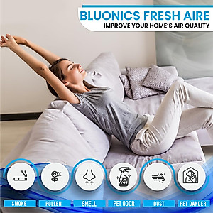 Bluonics Fresh Aire Water Air Washer, Air Revitalizer & Freshener with a bottle of of Lavender Fragrance with Night Light 7 LED Changing Colors & White Noise