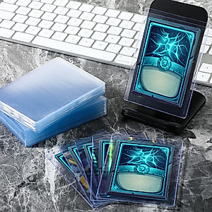 Hard Case for Cards Semi Rigid Holders Grading Submission Size Trading Protectors Sleeves Hard Plastic Card Supplies for Trading Cards, Baseball Cards, Sports Cards (40 Pieces)