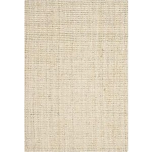 SAFAVIEH Natural Fiber Collection Area Rug - 8' x 10', Ivory, Handmade Farmhouse Jute, Ideal for High Traffic Areas in Living Room, Bedroom (NF730A)
