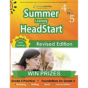 Summer Learning HeadStart, Grade 4 to 5: Fun Activities Plus Math, Reading, and Language Workbooks: Bridge to Success with Common Core Aligned ... (Summer Learning HeadStart by Lumos Learning)