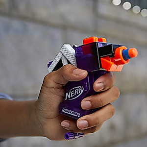 NERF MicroShots Minecraft Ender Dragon and Elder Guardian Mini Blaster 2-Pack, 4 Elite Darts, Pull to Prime Handle (Amazon Exclusive)