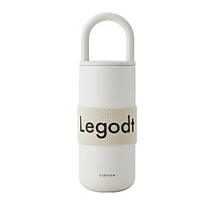 Odense Legodt Loop Tumbler 20oz with Lid and Handle - Insulated Tumbler with Leak-Resistant Lid - Double Stainless Steel Travel Coffee Mug, Water Bottle, Keeps Drinks Hot or Cold(Vanilla Cream)