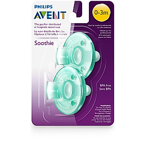 Philips Avent Soothie Pacifier, Blue, 0-3 Months, 2 Count
