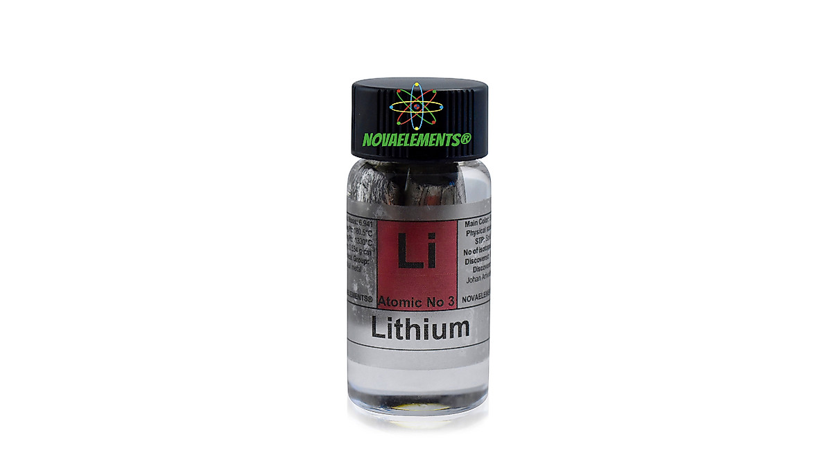 Lithium Metal Element Sample - 99.9% Pure 1g Vial