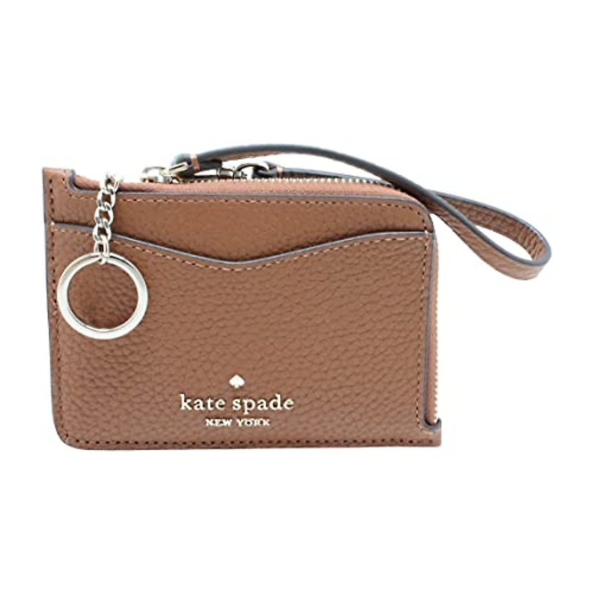 Kate Spade New York Leila Leather Card Holder Wristlet Warm Ginger