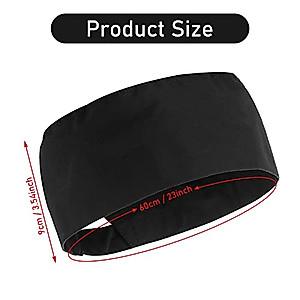 Yolev Mesh Top Skull Cap Professional Catering Chefs Hat Black Adjustable Food Service Caps for Kitchen Cooking Service and Other Work Black