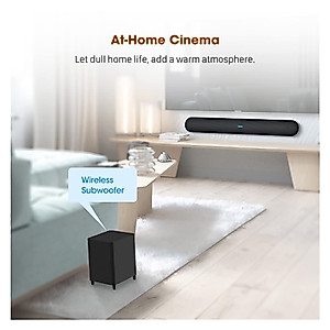 DINGZZ 100W TV SoundBar 2.1 Speaker Home Theater System Sound Bar 3D Surround Remote Control with Wall Mount