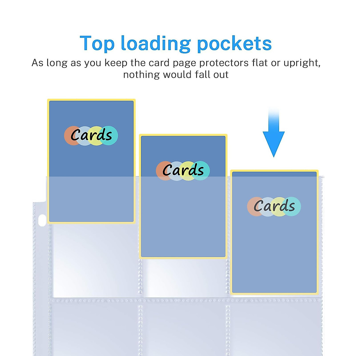 MaxGear 9-Pocket Baseball Card Sleeves, Trading Card Sleeves Pages for 3 Ring Binder, 120 Pack, 1080-Pocket Baseball Card Protectors for Sports Cards, Coupon, Game Cards, Business Cards