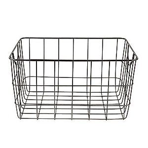 Spectrum Utility Wire Basket (Industrial Gray) - Storage Bin & Décor for Bathroom, Closet, Pantry, Under Sink, Toy, Shelf, Kitchen, Garage, & Nursery Organization