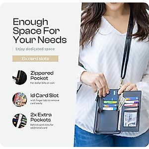 Claasico Womens Crossbody Wallet & Phone Case | iPhone/Samsung/LG Magnet Cell Pouch & Handbag