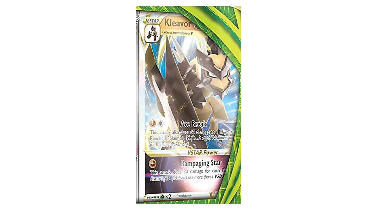 Pokemon TCG Kleavor VSTAR Collection Box - Powerful Pokémon Cards