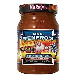 Mrs. Renfro's Salsa, Ghost Pepper, Hot, 16 oz