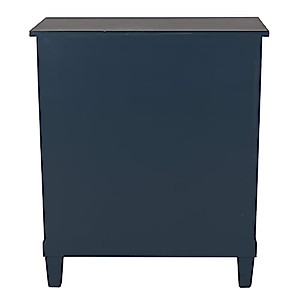 Decor Therapy Beckett 3-Drawer Side Table, 24x12x28, Antique Navy