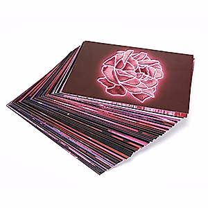 Wall Collage Kit Aesthetic Pictures, Pink Room Decor Aesthetic,Double-Sided Printing 50 Pcs Boho Decor Room Decor for Teen Girls, Wall Art Plants Photo Collage Kit for Wall Aesthetic (Pink)