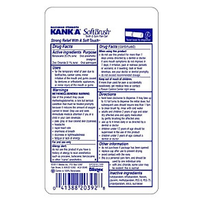 Kank-A Soft Brush Tooth & Gum Pain Gel - 0.07 oz, Pack of 5