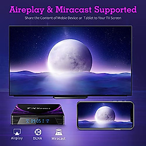 Android TV Box 11.0, TX8 PRO Android TV Box 4GB RAM 64GB ROM, Android Box with Amlogic S905W2 Quad Core 64 Bits, AV1 6K/4K 3D USB 3.0 BT 4.2 TV Box