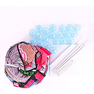 Sunny Days Entertainment Barbie Dreamhouse Pop Up Tent - Over 7 Feet Long - Includes Ball Pit and 20 Play Balls