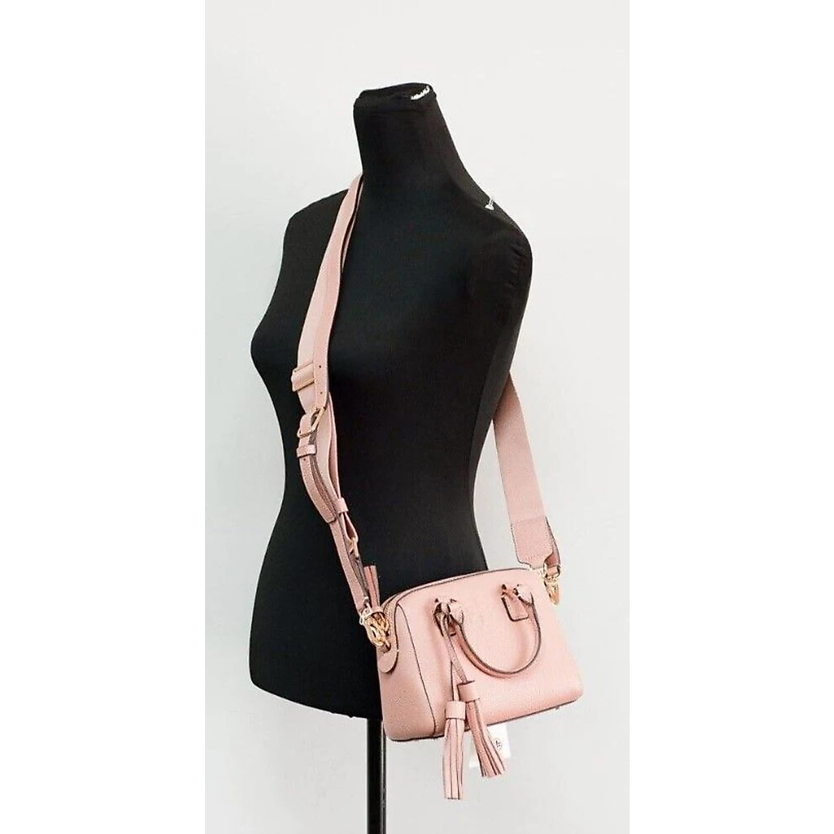 Tory Burch Thea Mini Web Satchel 87899 Pink Moon 689