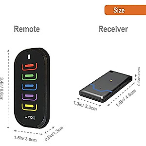 JTD Rechargeable Key Finder, Wireless RF Item Locator, Remote Control Tracker for Keys Phones Pet Collars Remote Controls Luggage [KF-05-C]