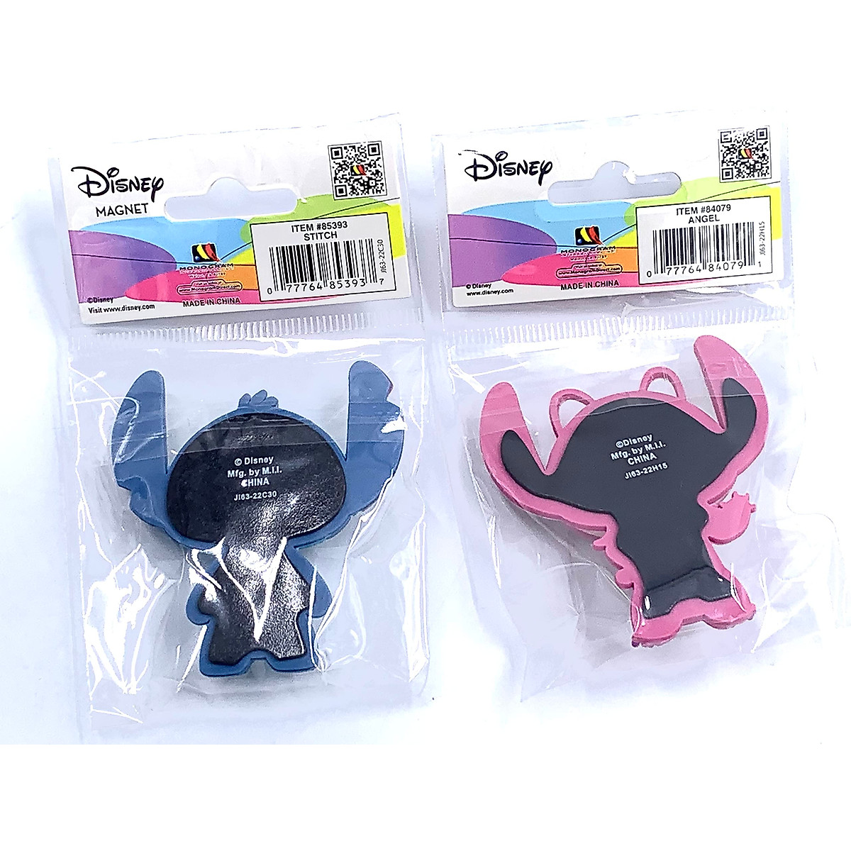 Disney Stitch 3D Foam Magnet Set - Stitch & Angel Magnets - Magnet for Refrigerators and Lockers