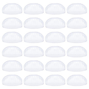 FINGERINSPIRE 24pcs Hat Support Pad Holder Clear Plastic Cap Insert Shaper Baseball Hat Support Holder Caps Inner Support Protector Half Hat Stay Hat Shaper for Baseball Cap Golf Hat Storage Supplies