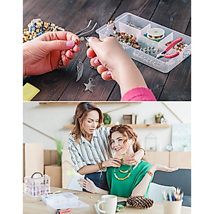 Jewelry Making Supplies, Cridoz Jewelry Making Tools Kit with Jewelry Pliers, Beading Wire, Jewelry Beads and Charms Findings for Jewelry Necklace Earring Bracelet Making Repair