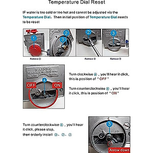 110-326 Natural Gas Water Heater Thermostat. Gas Water Heater Valve JXHONG