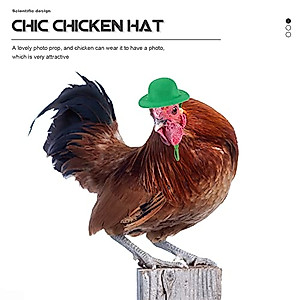 PATKAW Chicken Hats 6pcs Chicken Hats Hamster Hat with Adjustable Elastic Chin Strap Novel for Hens Rooster Lizard Guinea Pig Rat Duck Parrot Poultry Bird Parakeets Chick Tiny Pet Chicken Helmet