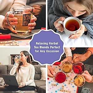 Tiesta Tea - Lavender Chamomile | Loose Leaf | Soft Chamomile Herbal Tea | Premium Non-Caffeinated Blend | Make Hot or Iced & Brews Up to 250 Cups | 8oz Bulk Pouch & 2oz Refillable Tin Combo