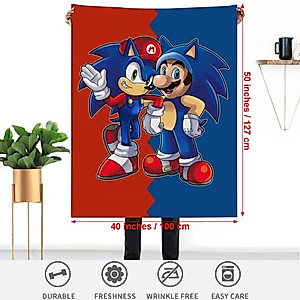 Anime Blanket Ultra-Soft Flannel Fleece Throw Blanket Cozy Plush Bedding for Bed Sofa Kids Adults (Pic 1, 50 x 40 inches)