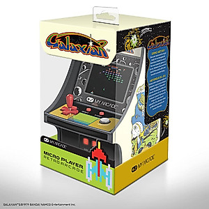 My Arcade My Arcade Mappy Micro Player: Fully Playable, 6.75 Inch Collectible & Micro Player Mini Arcade Machine: Galaxian Video Game, Fully Playable, 6.75 Inch Collectible, Color Display, Speaker