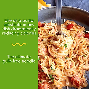 Miracle Noodle Organic Spaghetti Noodles - Shirataki Noodles Ready To Eat, Konjac Noodles Spaghetti, Low Carb Pasta, Keto Spaghetti Noodles, Paleo, Vegan, Gluten Free, Low-Calorie Pasta - 7 Oz, 6-Pack