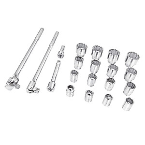 EASY LIFE PRODUCTS 21-pieces 3/4" inch Drive Socket Wrench with Carry Case