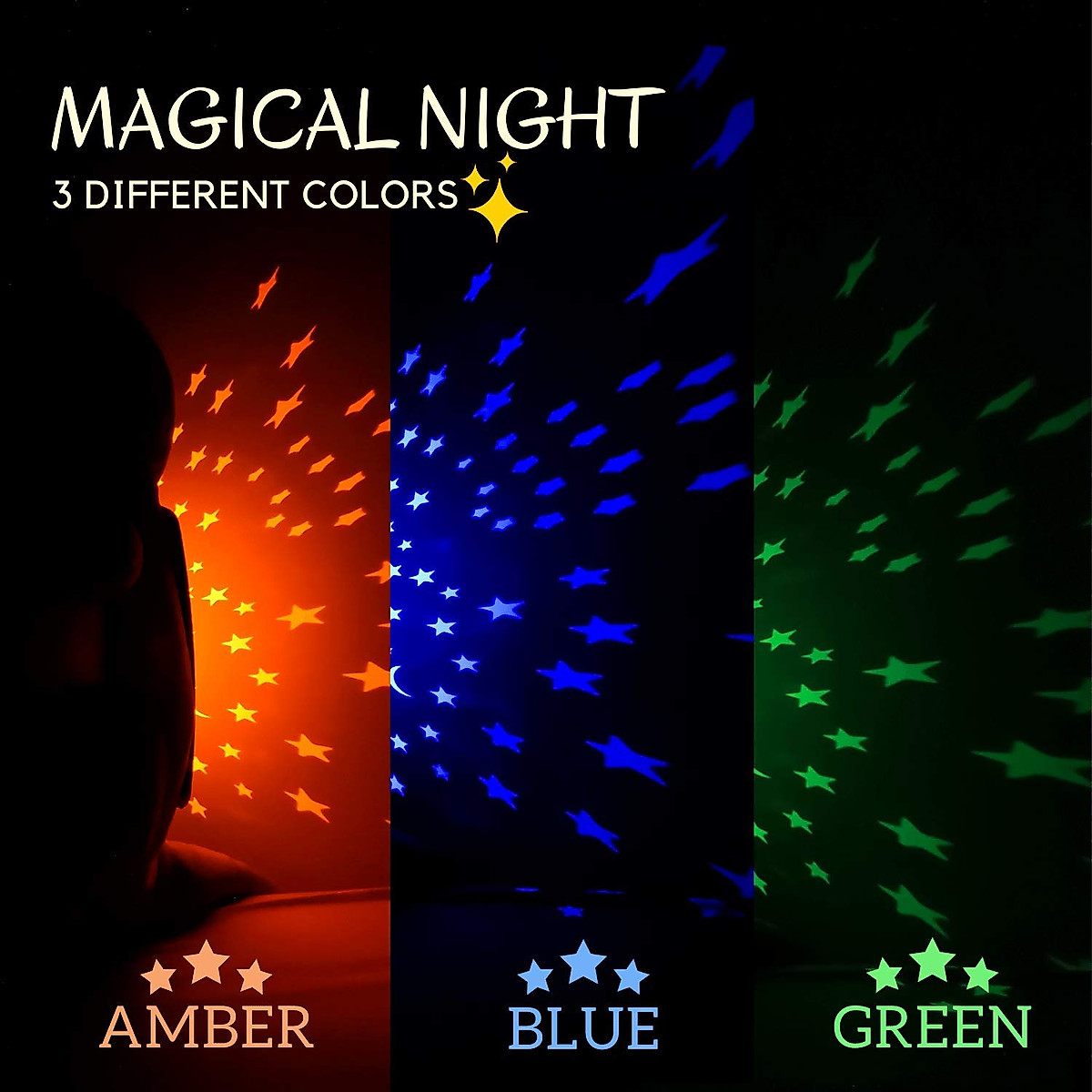 InnoBeta Dinosaur Stuffed Animal Star Night Light Projector, 14" T-Rex Fluffy Plush for Baby Girls, Boys, Kids, Children, Gifts for Birthday, Christmas, Valentine's Day, Dinosaur Nursery Room Decor