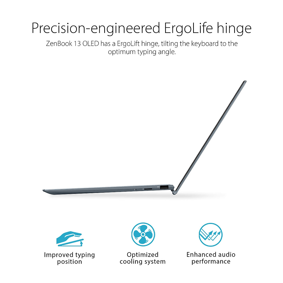 ASUS ZenBook 13 Ultra-Slim Laptop, 13.3” OLED FHD NanoEdge Bezel Display, Intel Core i7-1165G7, 16GB LPDDR4X RAM, 512GB SSD, NumberPad, Thunderbolt 4, Wi-Fi 6, Windows 10 Pro, Pine Grey, UX325EA-XS74