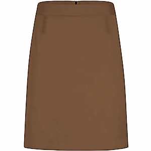 2 PC Womens Skirt Suit for Work Double Breasted Office Business Suit Notch Lapel Blazer Skirt Prom Suit Brown S