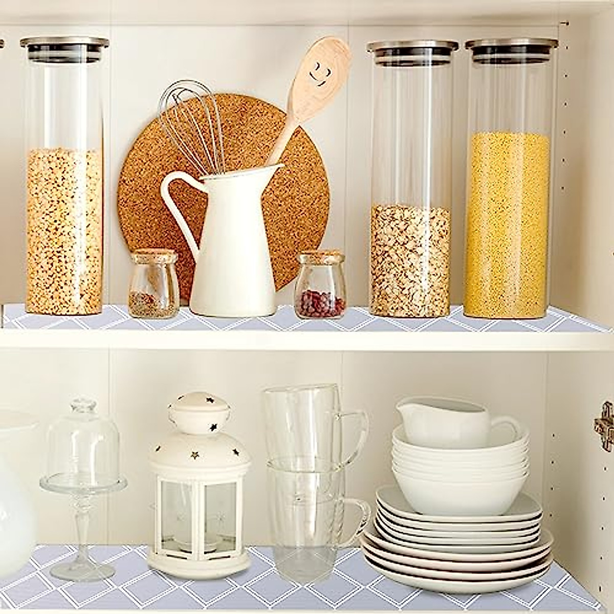 Shelf Liners For Kitchen Cabinets 16 Inch Wide X 20 Ft Non Adhesive Cabinet Drawer Liner For Shelves Washable Cupboard Liner Non Slip Waterproof Refrigerator Shelf Pantry Mat Bathroom Drawer Protector