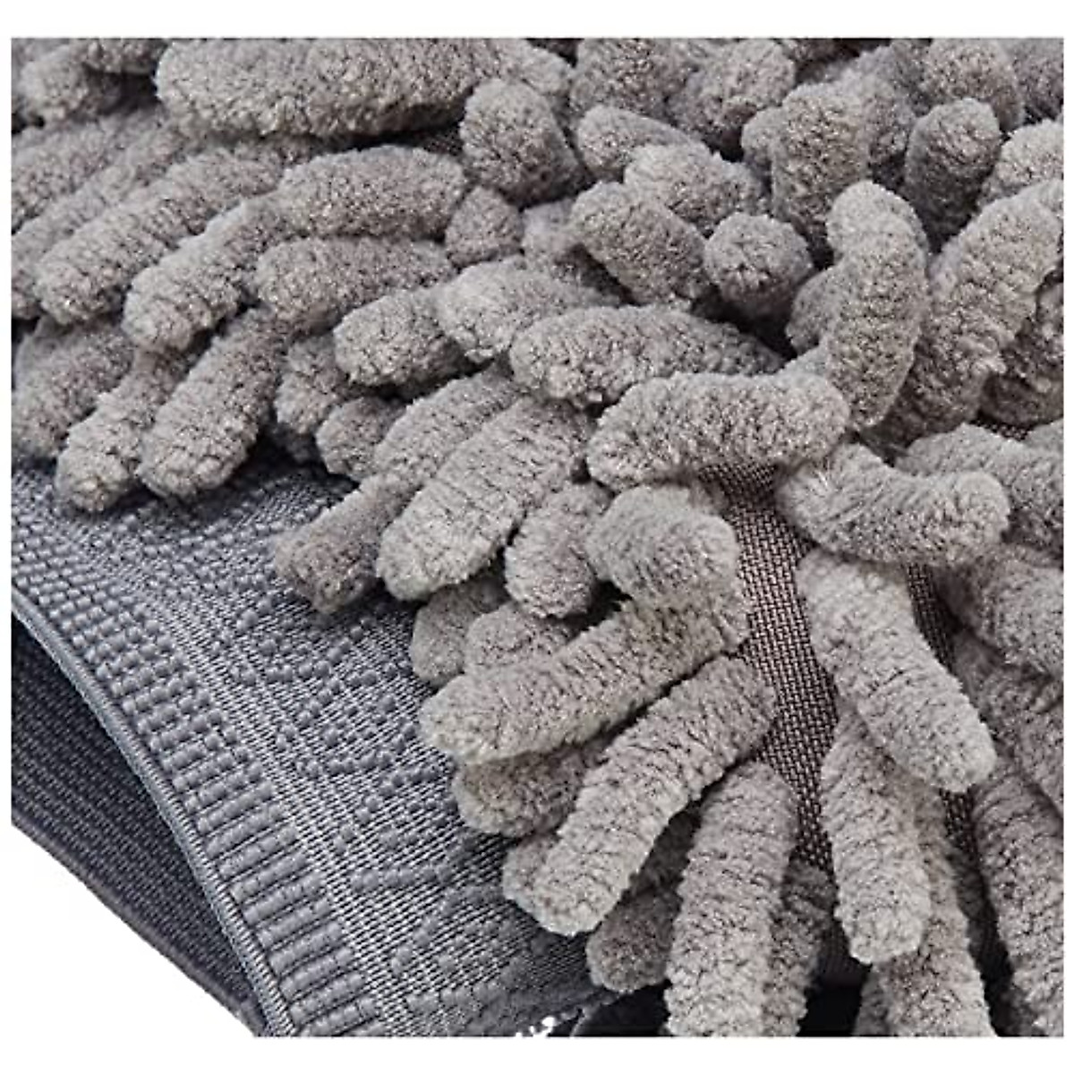 Amazon Basics Deluxe Microfiber Car Wash Drying Mitts, 2 Pack, Gray, 10.44" L x 9.06" W