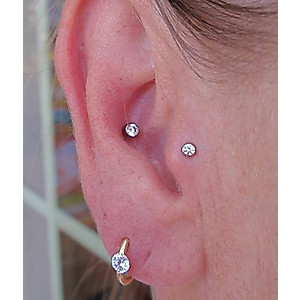 MODRSA Fake Nose Stud Fake Nose Ring Stud Mgentic Nose Stud Fake Stud Noes Ring Magnet Nose Ring Magnet Nose Piercing 3mm