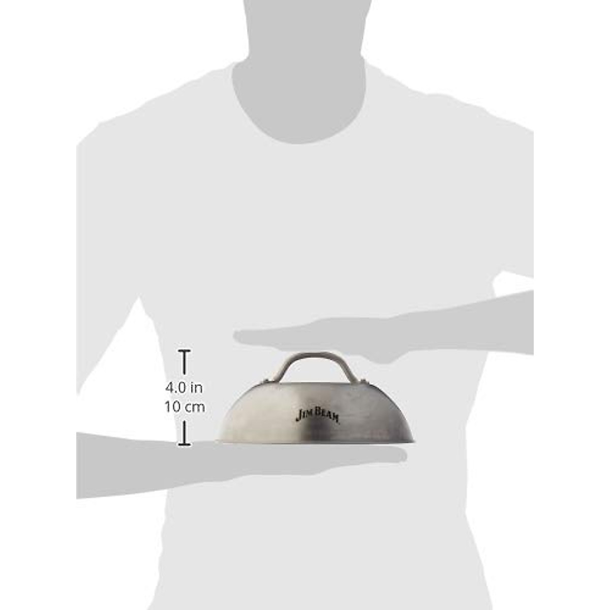 Jim Beam JB0181 9" Burger Cover Cheese Melting Dome, Silver