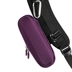 Hermitshell Travel case for [New 2020 Model] iProven DMT-489 / ANKOVO Thermometer for Fever - Forehead and Ear Thermometer (Purple) -Only Case