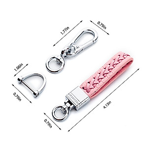 for Ford Key Fob Cover Case Premium Soft TPU Protector Holder with Compatible with 2018 2019 Ford Fusion F150 F250 F350 F450 F550 Edge Explorer Escape Mustang Remote Keyless Entry (Pink)