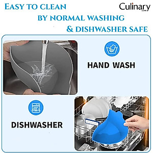 Culinary Cove Silicone Slow Cooker Liners,Reusable, BPA-free, and Dishwasher Safe Liners for Crock Pot 6 QT, Compatible with 6 Quart Oval Slow Cookers, with Divider Insert for Cooking 2 Meals at Once