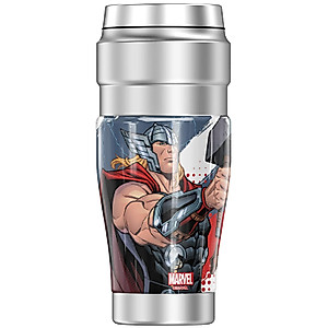 THERMOS MARVEL - Spider-Man Amazing STAINLESS KING Stainless Steel Travel Tumbler, Vacuum insulated & Double Wall, 16oz