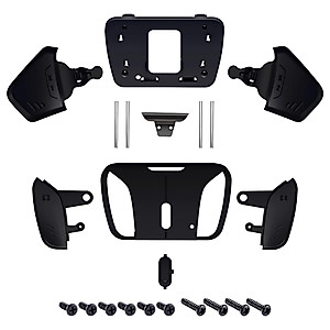 Solid Black Replacement Back Paddles Redesigned K1 K2 K3 K4 Back Buttons Keys Set for eXtremeRate RISE4 Remap Kit for PS5 Controller - Only Buttons, Without the Controller & RISE4 Remap Board