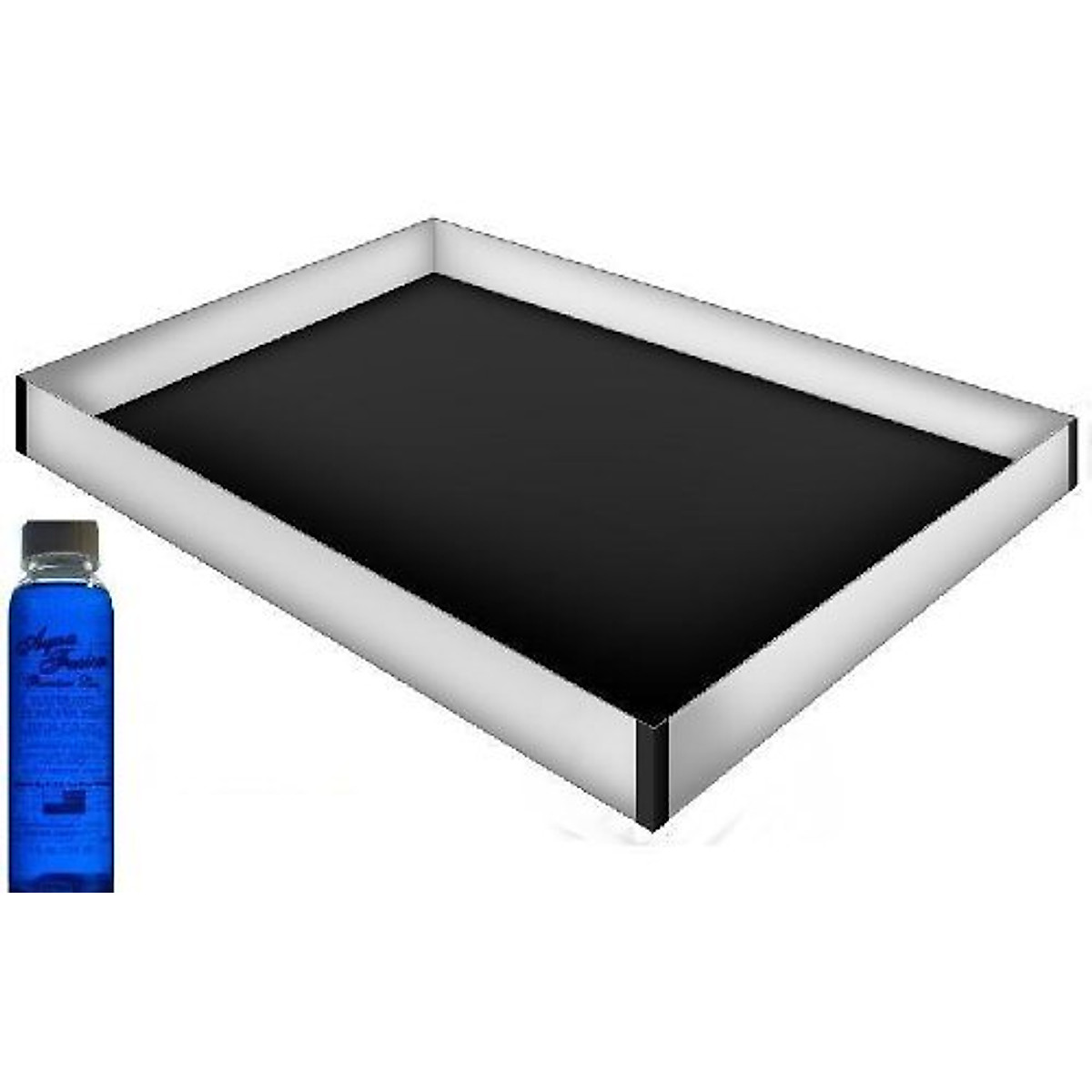 Super Single 48 x 84 12 Mil Hardside Waterbed Safety Liner with a Premium Clear Bottle of 4oz Water Bed Conditoner
