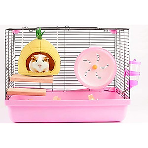 STARROP Hamster Bed, House Hammock Small Animal Bed House Cage Nest Hamster Accessories for Sugar Glider Hamster Small Bird Pet