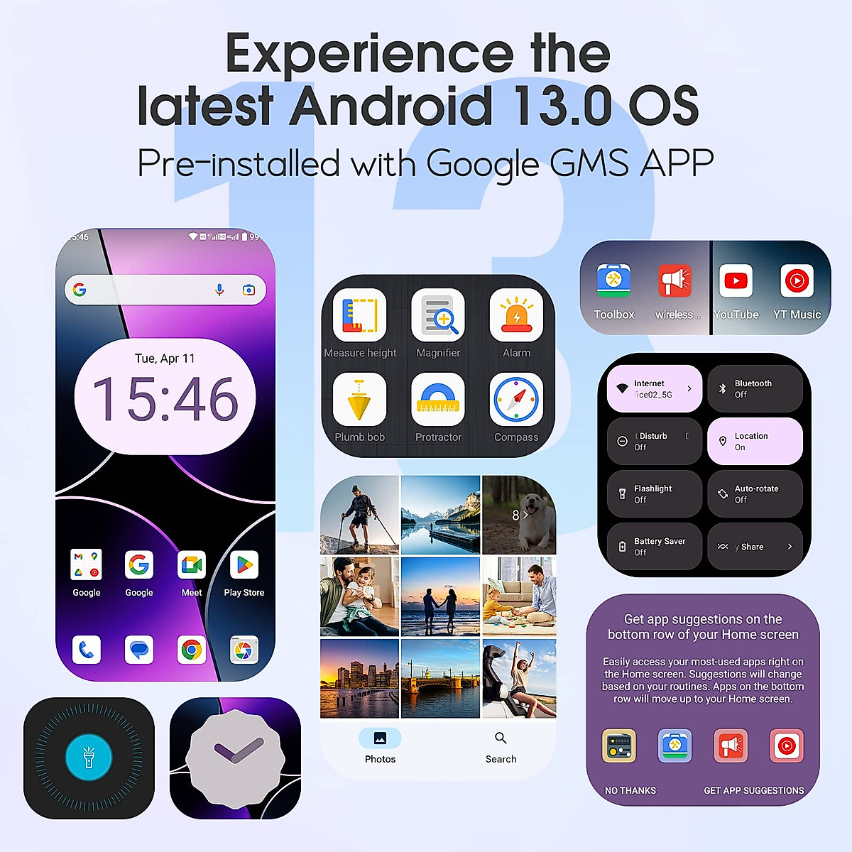 Ulefone Update has NFC Note 16 Pro(16GB+256GB) Unlocked Cell Phones, Android 13 Smartphone, 50MP Main Camera, 6.52” Screen, 8-Core Processor, 4400mAh Battery, Dual 4G Unlocked Cell Phone-Purple