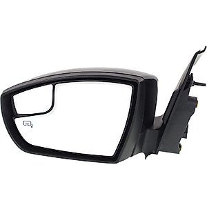 Kool Vue Driver Side Power Heated Mirror for Ford Escape 2013-2016 With Signal Light, Memory & Puddle Lamp; Without Blind Spot Light Paintable