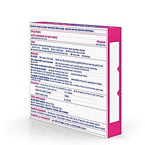 Benadryl Ultratabs Antihistamine Allergy Relief with Diphenhydramine HCl, 24 Count